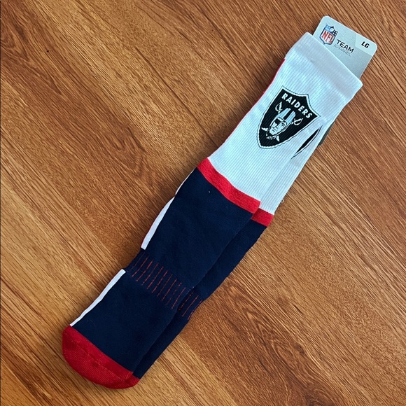LG | Underwear & Socks | Lg Raiders Logo Mens Socks Red Black And White ...